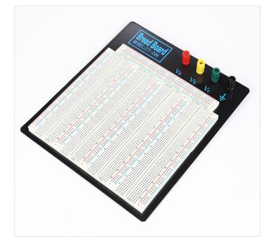 China Large Solderless Breadboard Kit 3220 Points With Black Aluminum Plate for sale