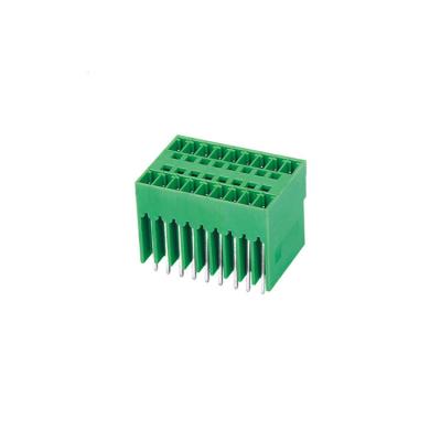 China Electrical 2P - 24P Pole 3.81 PA66 Screw Terminal Block for sale
