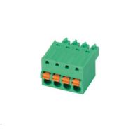 China PA66 Brass Contact Pluggable Terminal Block 7 Mm for sale