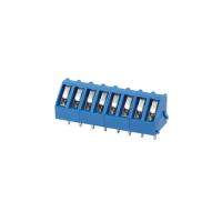 China 2.0KV ROHS 5.0mm Pitch PCB Screw Terminal Block 45 Deg Wire Protector for sale