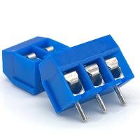 China 3P 5.0mm M2.5 Screw Fixed PCB Mount Connector With PBT Housing for sale