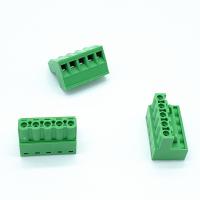 China 10A Female Panel Mounted Plug-In Terminal Block With PA66 Housing for sale