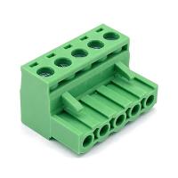 China 10A Female Panel Mounted Plug-In Terminal Block With PA66 Housing for sale