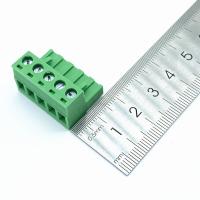 China 10A Female Panel Mounted Plug-In Terminal Block With PA66 Housing for sale