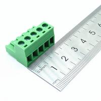 China 10A Female Panel Mounted Plug-In Terminal Block With PA66 Housing for sale