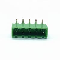 China UL94V-0 300V 15A Seal Type 5 Poles Male Plug-In Terminal Block for sale