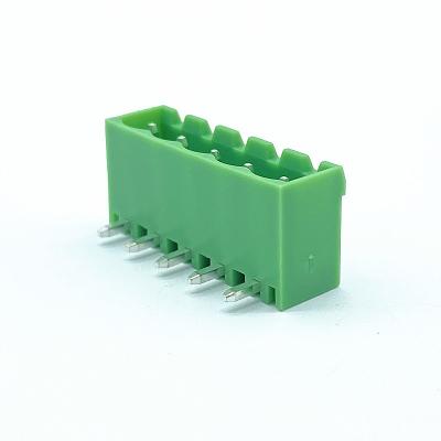 China UL94V-0 300V 15A Seal Type 5 Poles Male Plug-In Terminal Block for sale