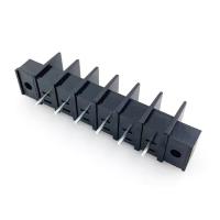 China 6 Poles Screw Fixed Barrier Busbar Terminal Block for sale