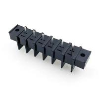 China 6 Poles Screw Fixed Barrier Busbar Terminal Block for sale