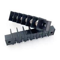 China 6 Poles Screw Fixed Barrier Busbar Terminal Block for sale