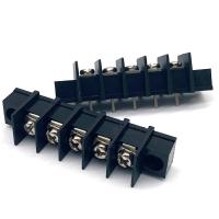 China 300V 20A Feed Through Barrier Terminal Block Connector with PA66 housing for sale