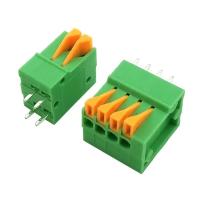China PA66 Housing 2.54mm Pitch PCB Screwless Terminal Block for sale