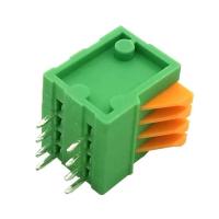 China PA66 Housing 2.54mm Pitch PCB Screwless Terminal Block for sale