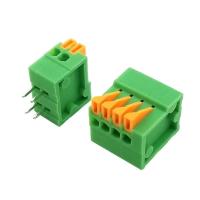 China Narrow Spacing 2.54 mm Screwless PCB Spring Terminal Block 150V 4A for sale