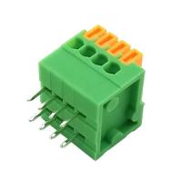 China Narrow Spacing 2.54 mm Screwless PCB Spring Terminal Block 150V 4A for sale