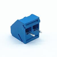 China HQ330-5.0mm Pitch Pluggable Screw Terminal Blue 2P Wire Connector for sale