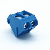 China HQ330-5.0mm Pitch Pluggable Screw Terminal Blue 2P Wire Connector for sale
