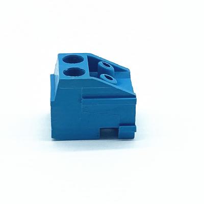 China HQ332K-5.0mm Pitch Pcb Mount Screw Terminal Plastic 2 Poles for sale