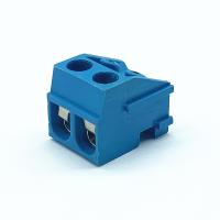 China HQ332K-5.0mm Pitch Pcb Mount Screw Terminal Plastic 2 Poles for sale
