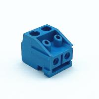 China HQ332K-5.0mm Pitch Pcb Mount Screw Terminal Plastic 2 Poles for sale