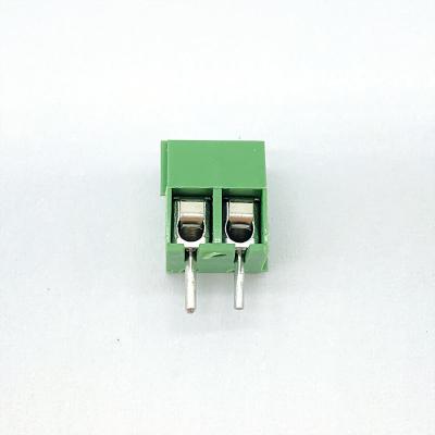 China HQ350V-3.5mm/3.96mm Pcb Screw Terminal Block 2P Electric Brass Cage for sale