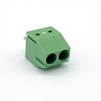 China HQ350V-3.5mm/3.96mm Pcb Screw Terminal Block 2P Electric Brass Cage for sale