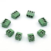 China HQ350V-3.5mm/3.96mm Pcb Screw Terminal Block 2P Electric Brass Cage for sale