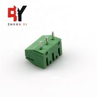China HQ350R 3 Poles Screw Terminal Block Connector 3.5mm/3.96mm Low Voltage for sale
