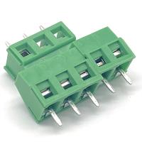 China HQ127V-5.0/5.08mm Pcb Screw Terminal Block 2 Poles Square Electric for sale