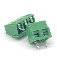 China HQ127V-5.0/5.08mm Pcb Screw Terminal Block 2 Poles Square Electric for sale