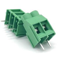 China HQ635 2 Poles Busbar Pcb Screw Terminal Block 6.35/7.62mm Pitch for sale