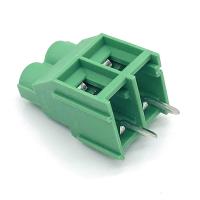 China HQ635 2 Poles Busbar Pcb Screw Terminal Block 6.35/7.62mm Pitch for sale