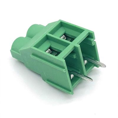 China HQ635 2 Poles Busbar Pcb Screw Terminal Block 6.35/7.62mm Pitch for sale