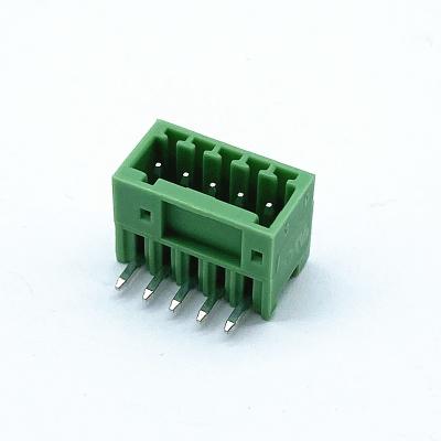 China 2-24 Poles 2.5/2.54mm Term Block Plug Narrow Spacing HQ15EDGRC Right Angle for sale