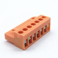 China Orange 300V 2-24 poles Plug-In Terminal Block Female Panel Mounted for sale