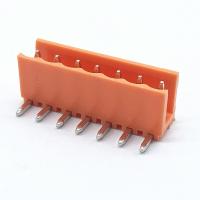 China 3.96mm Plug-In Terminal Block Right Angle Copper Female Connector for sale