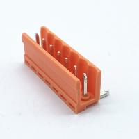 China 3.96mm Plug-In Terminal Block Right Angle Copper Female Connector for sale