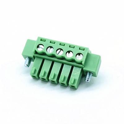 China 3.5/3.81mm Pitch Pcb Pluggable Terminal Block Connector Female for sale