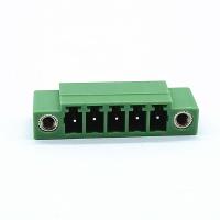 China Vertical Angle Terminal Block Connector Plug 2-22 Poles HQ15EDGVM-3.5/3.81 for sale