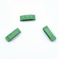 China Vertical Angle Terminal Block Connector Plug 2-22 Poles HQ15EDGVM-3.5/3.81 for sale