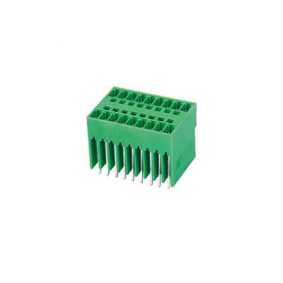 China HQ15EDGVH Pcb Pluggable Terminal Block Connector 3.5mm/3.81mm 3-24 Poles for sale