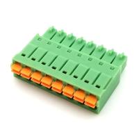 China 300V 8A Plug In Terminal Block HQ15EDGKN 3.5mm 3.81mm Pitch for sale