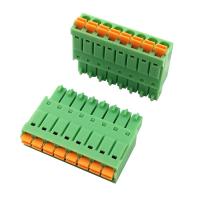 China 300V 8A Plug In Terminal Block HQ15EDGKN 3.5mm 3.81mm Pitch for sale