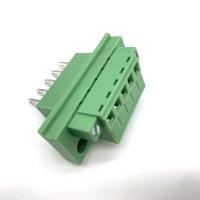 China Wall Mounted 5.0/5.08mm Plug-In Terminal Block 300v 10a Male Female for sale
