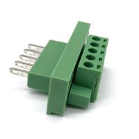 China Wall Mounted 5.0/5.08mm Plug-In Terminal Block 300v 10a Male Female for sale