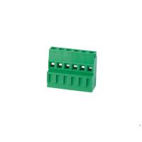 China Green Wire Bus Bar Screw Terminal Block Pcb Type Connector HQ128H-5.0/5.08 for sale