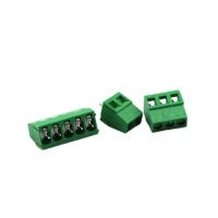 China 2-24 Poles 150V 7A Screw Terminal Block HQ128-2.54 Mm Pitch for sale