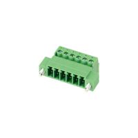 China Copper Power Wire PCB Plug-In Terminal Block Screw Head Fixed 3.81mm Pitch for sale