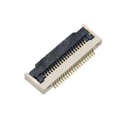 China Black Vertical FPC FFC Connector 0.3mm Pitch 1.0mm Height 11-71 Pins Front Pedal Lift for sale