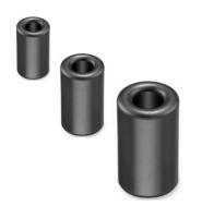 China MnZn Magnetic Ferrite Core Ring EMI Filter - Cylinder Rod Shape 9.5-28.5mm Size Range for 150kHz-30MHz Applications for sale